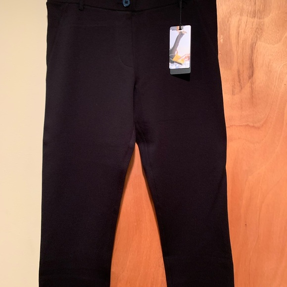 Betabrand | Pants & Jumpsuits | New Beta Brand Black Yoga Crop Pants ...